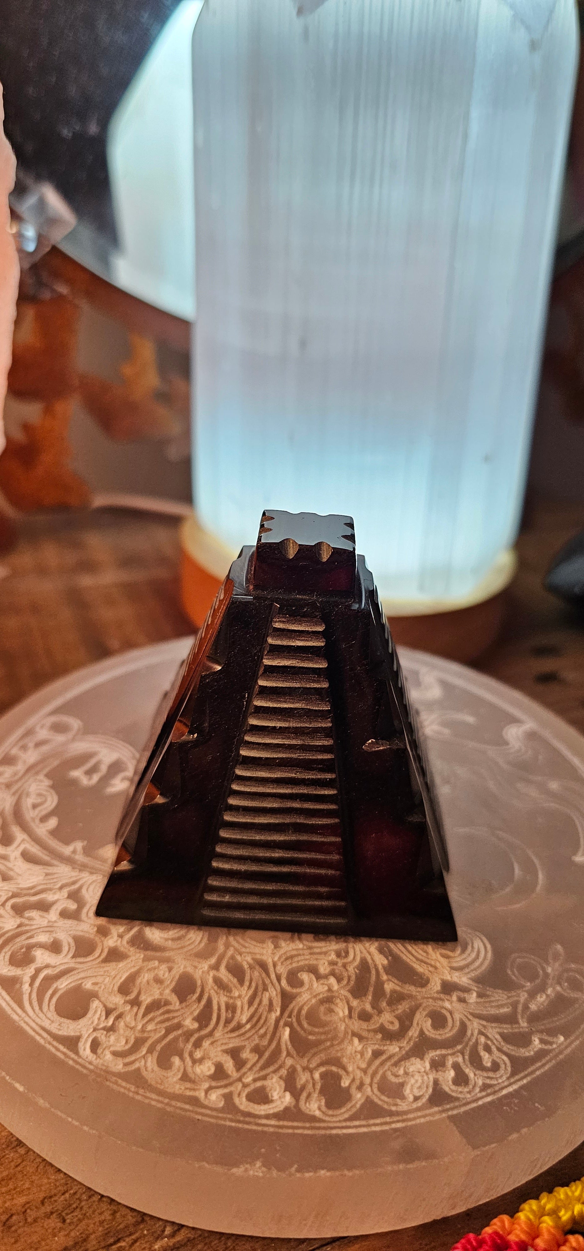 Rainbow Obsidian Mayan Pyramid replica – Wild Wisdom Collective