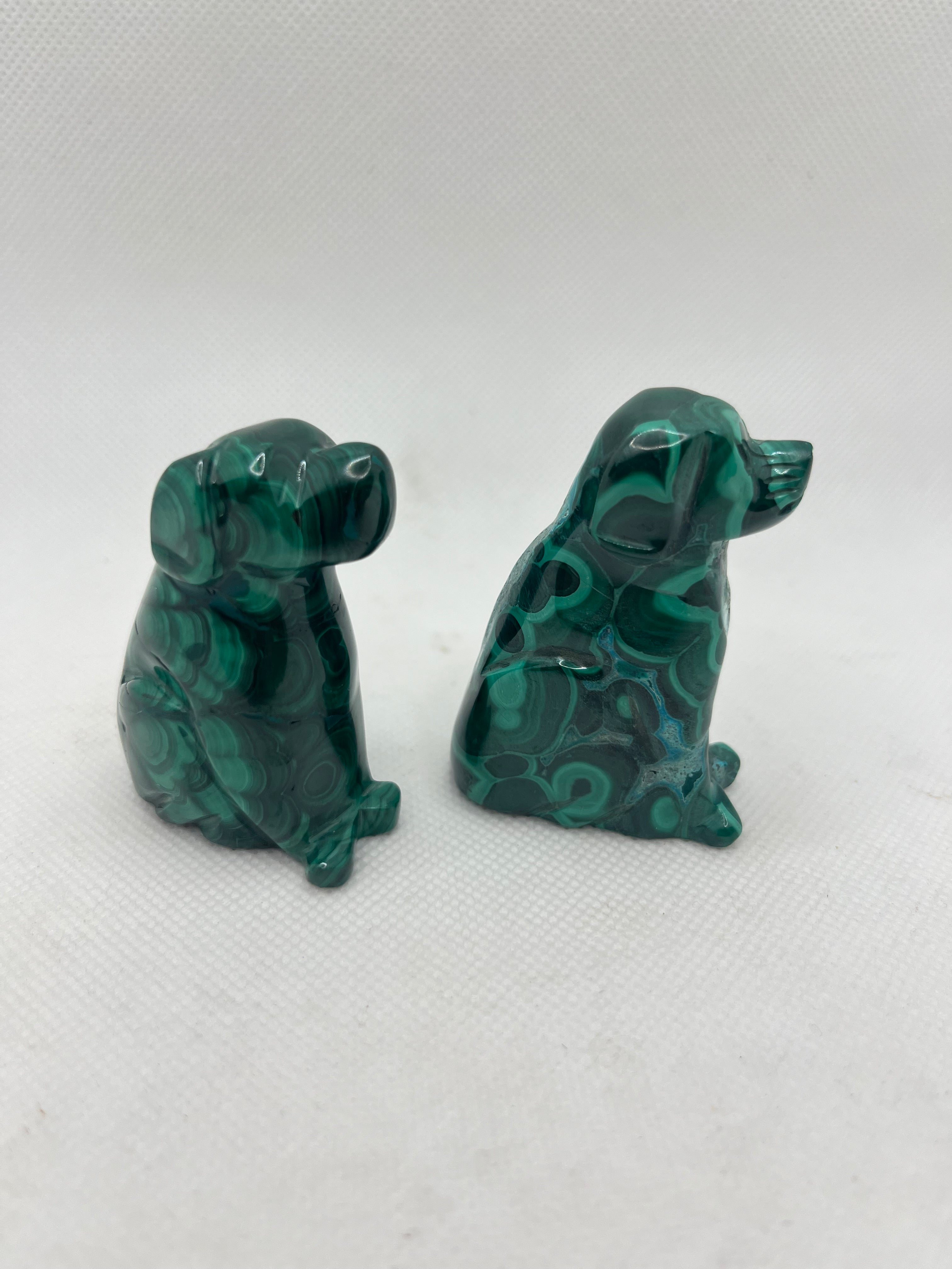 Malachite Carved Dog – Wild Wisdom Collective